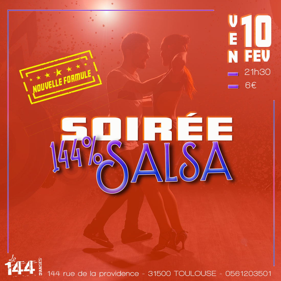 Soirée Dansante 144% Salsa - Danse - Ramdam Magazine